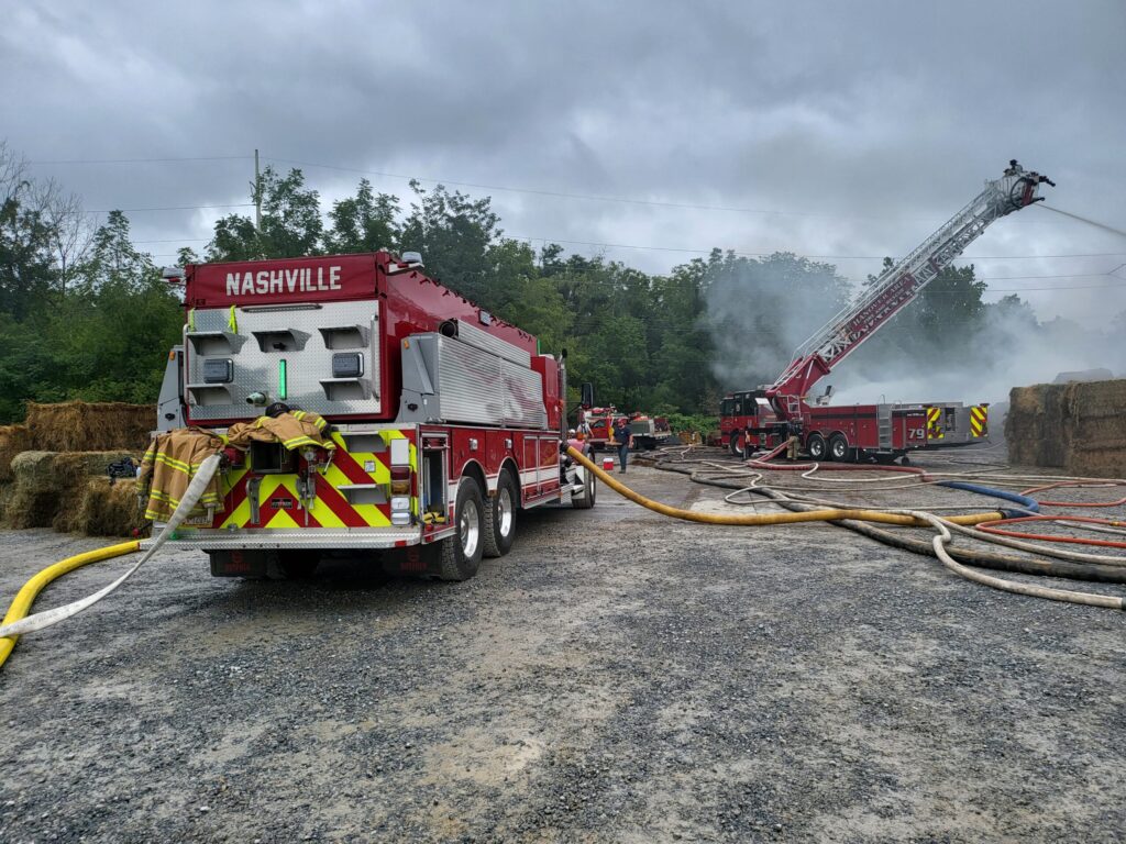 First Due Hay Stack Fire - Porters Fire Company